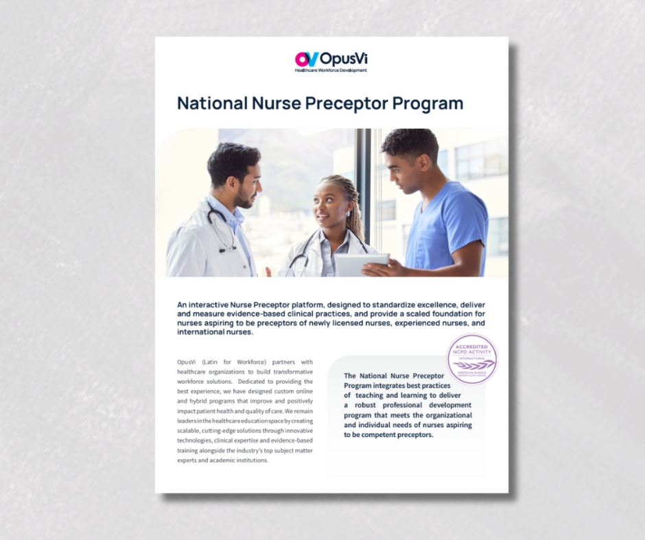 National Nurse Preceptor Training Program